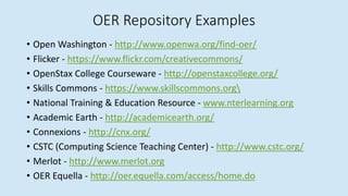 Open Educational Resources (OER) Basics | PPT