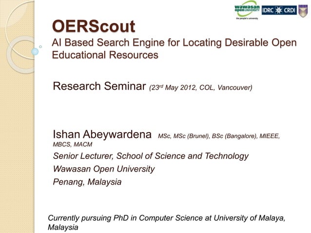 AI Based Search Engine for Locating Desirable Open Educational ...