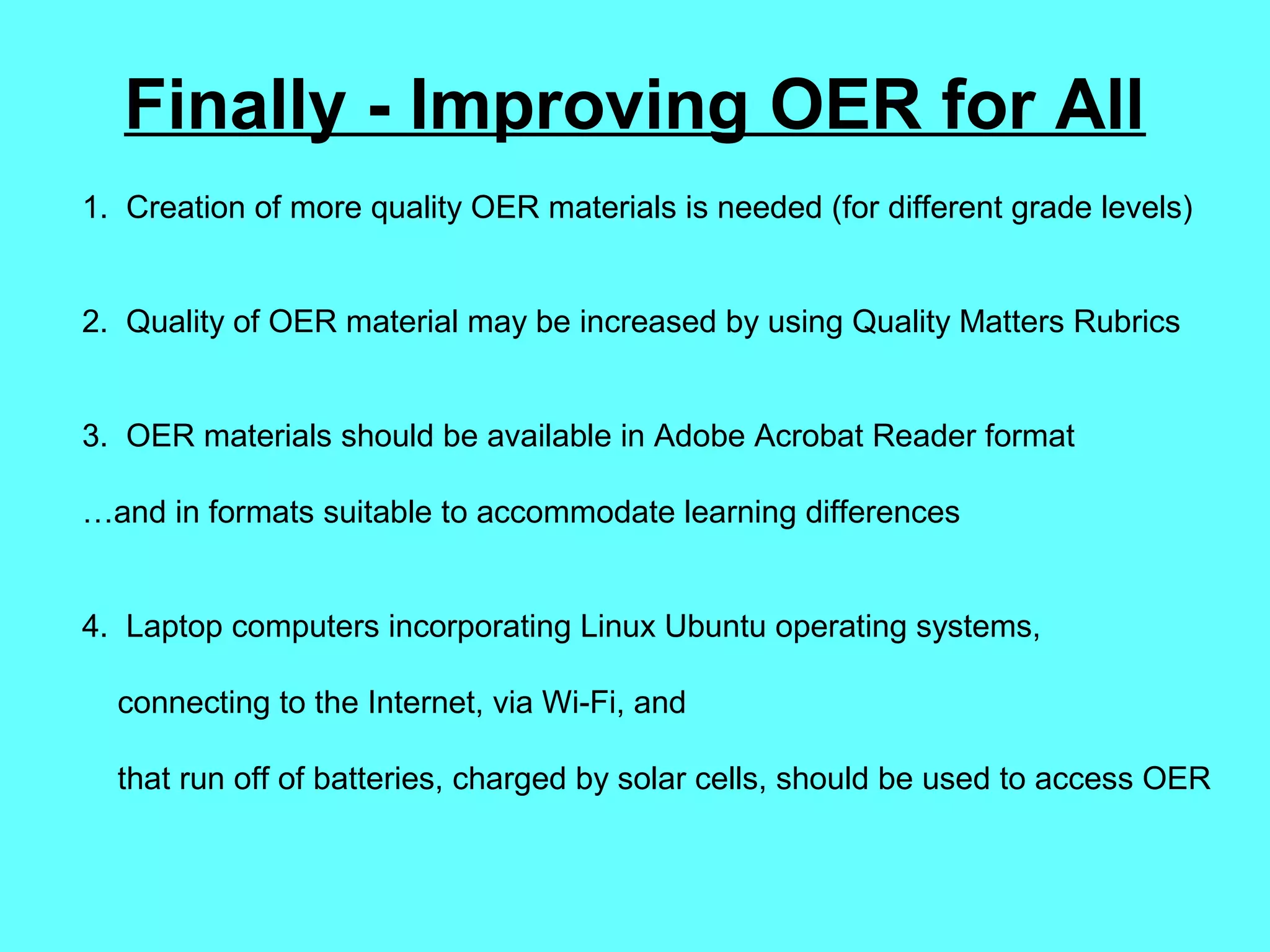 Open Educational Resources (OER) | PPT