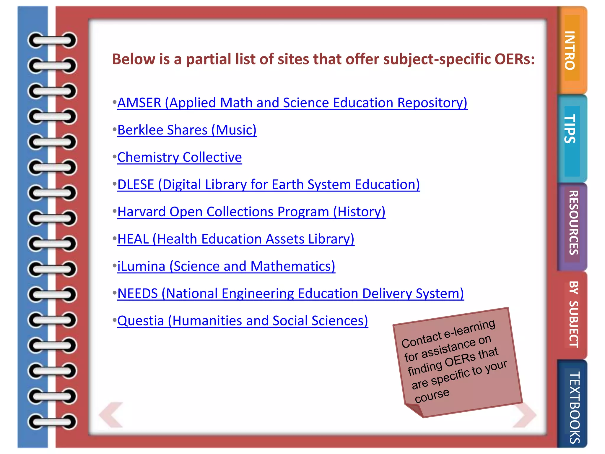 Open Educational Resources (OERs) | PPTX