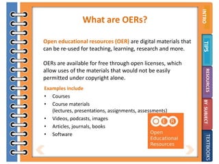 Open Educational Resources (OERs) | PPT