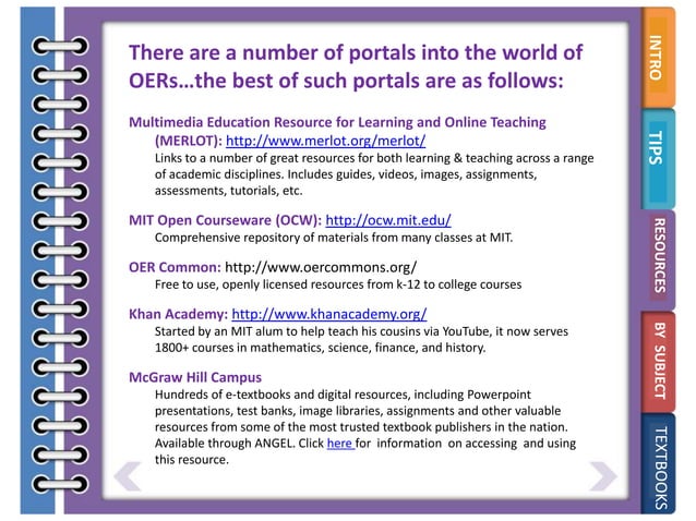Open Educational Resources (OERs) | PPT