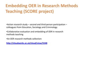 OER staff development presentation | PPT