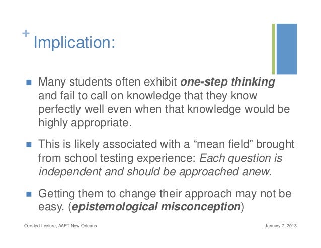 The implications of a theoretical framework for physics education res…