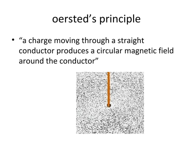 Oersteds principle | PPT | Physics | Science