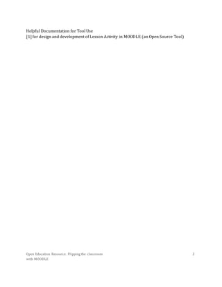 Open Education Resource: Flipping the classroom with MOODLE | DOCX ...