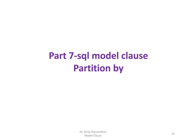 OER UNIT 5 SQL MODEL CLAUSE | PDF