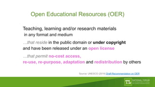 Creating and Sharing OER | PPT