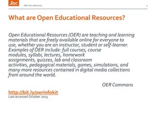 Introduction to Open Educational Rersources (OER) | PPT