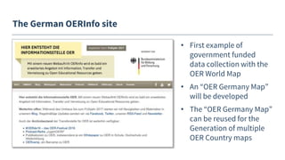 OER World Map: Adolescence of a Community Platform | PPT