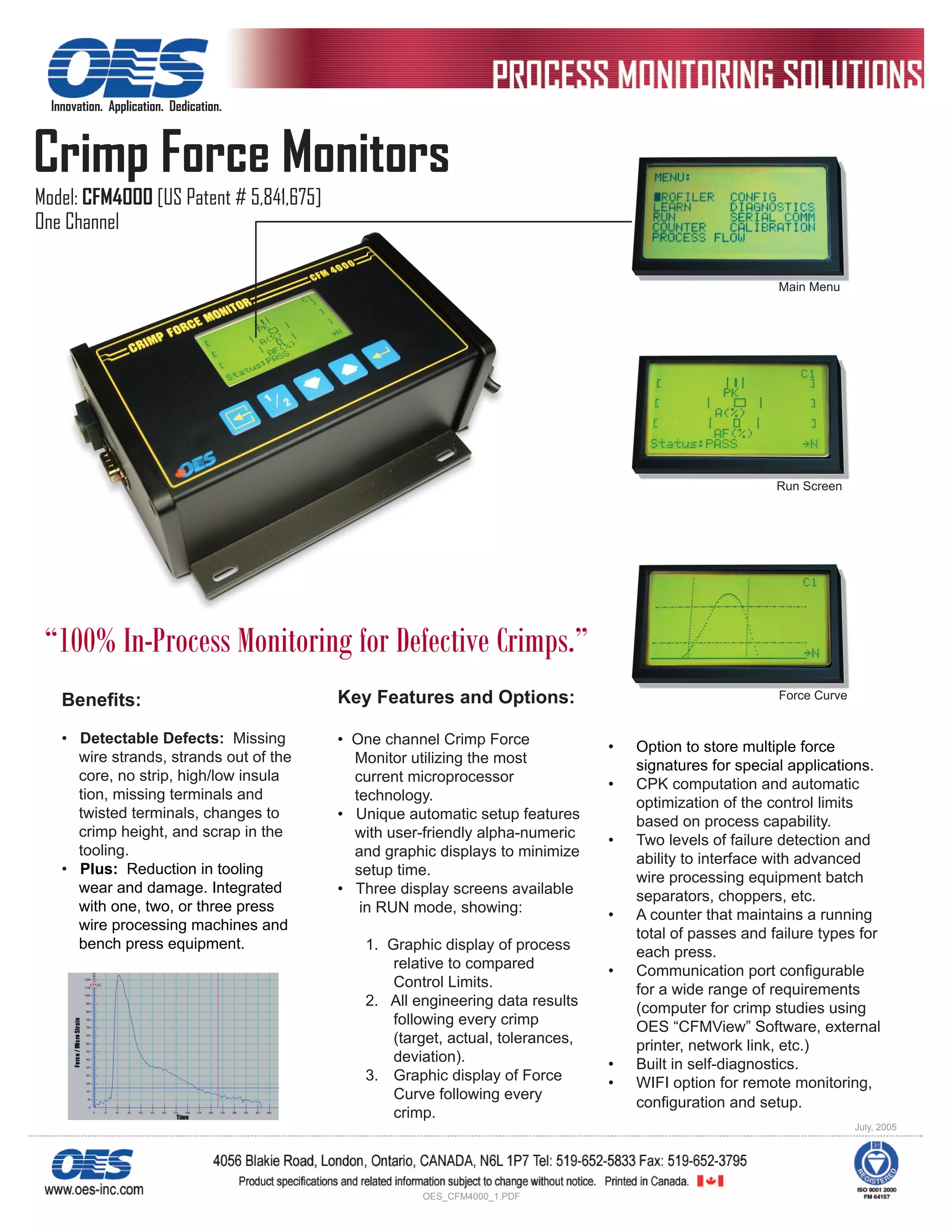 Crimp force Monitors | PDF