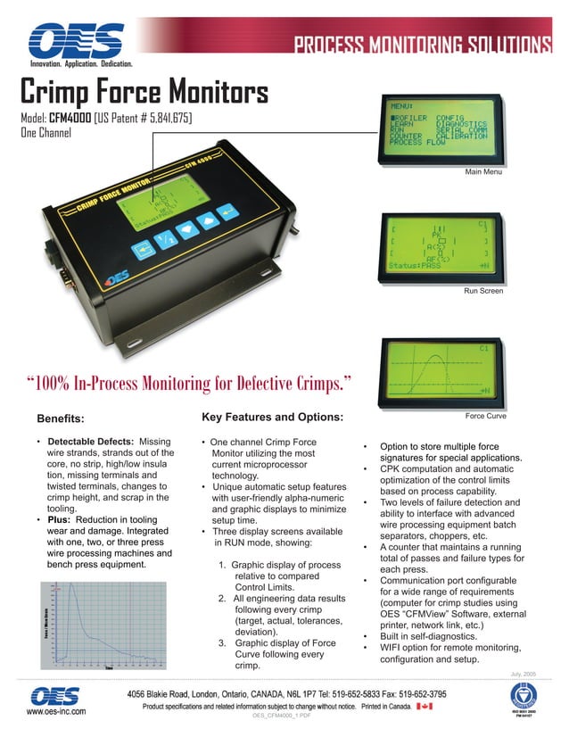 Crimp force Monitors | PDF