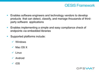 Introduction to OESIS Framework | PPTX