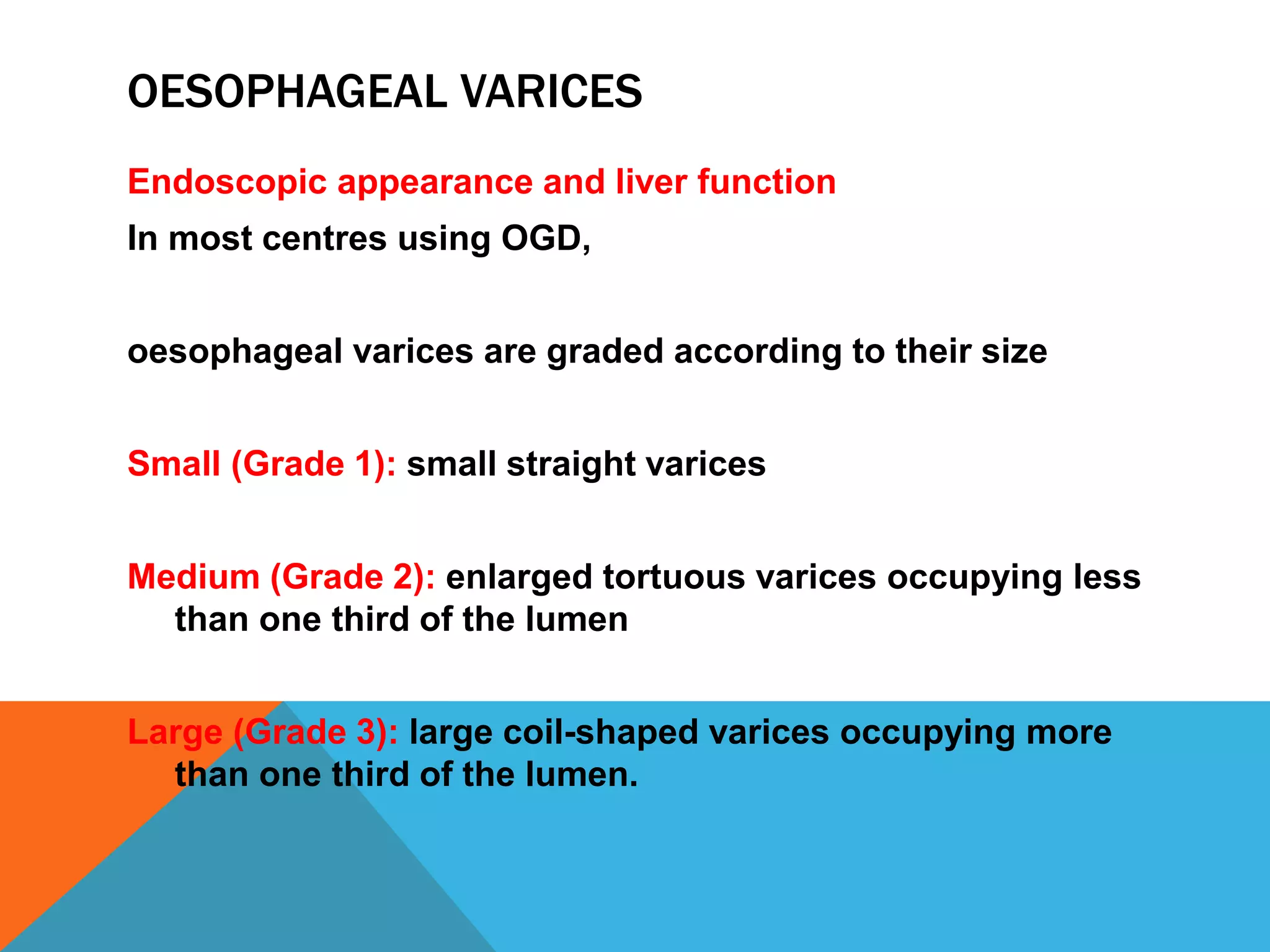 Oesophageal and gastric varices classifications | PPTX