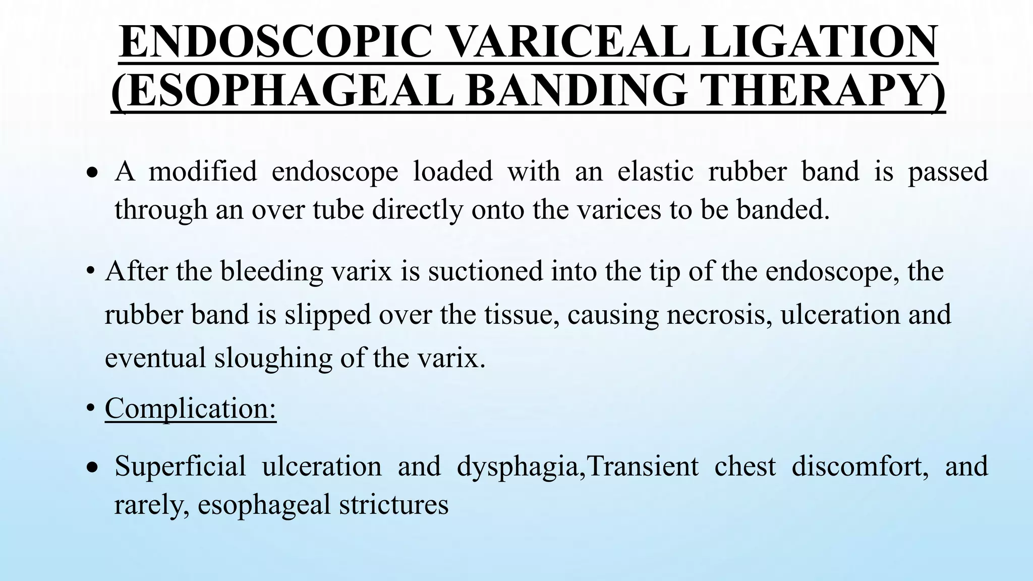 Oesophageal varices ppt slideshare | PPTX