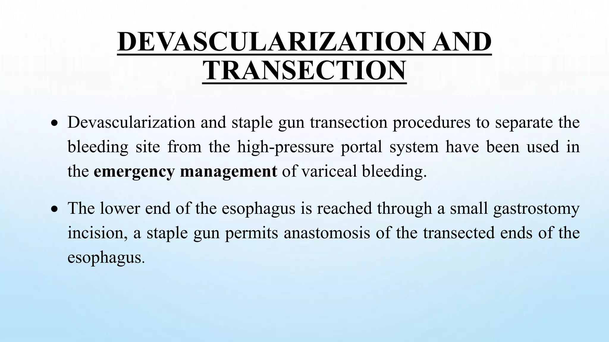 Oesophageal varices ppt slideshare | PPTX
