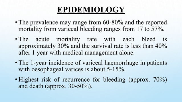 Oesophageal varices ppt slideshare | PPTX