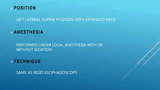 Oesophagoscopy | PPTX