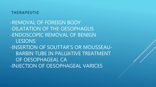 Oesophagoscopy | PPTX