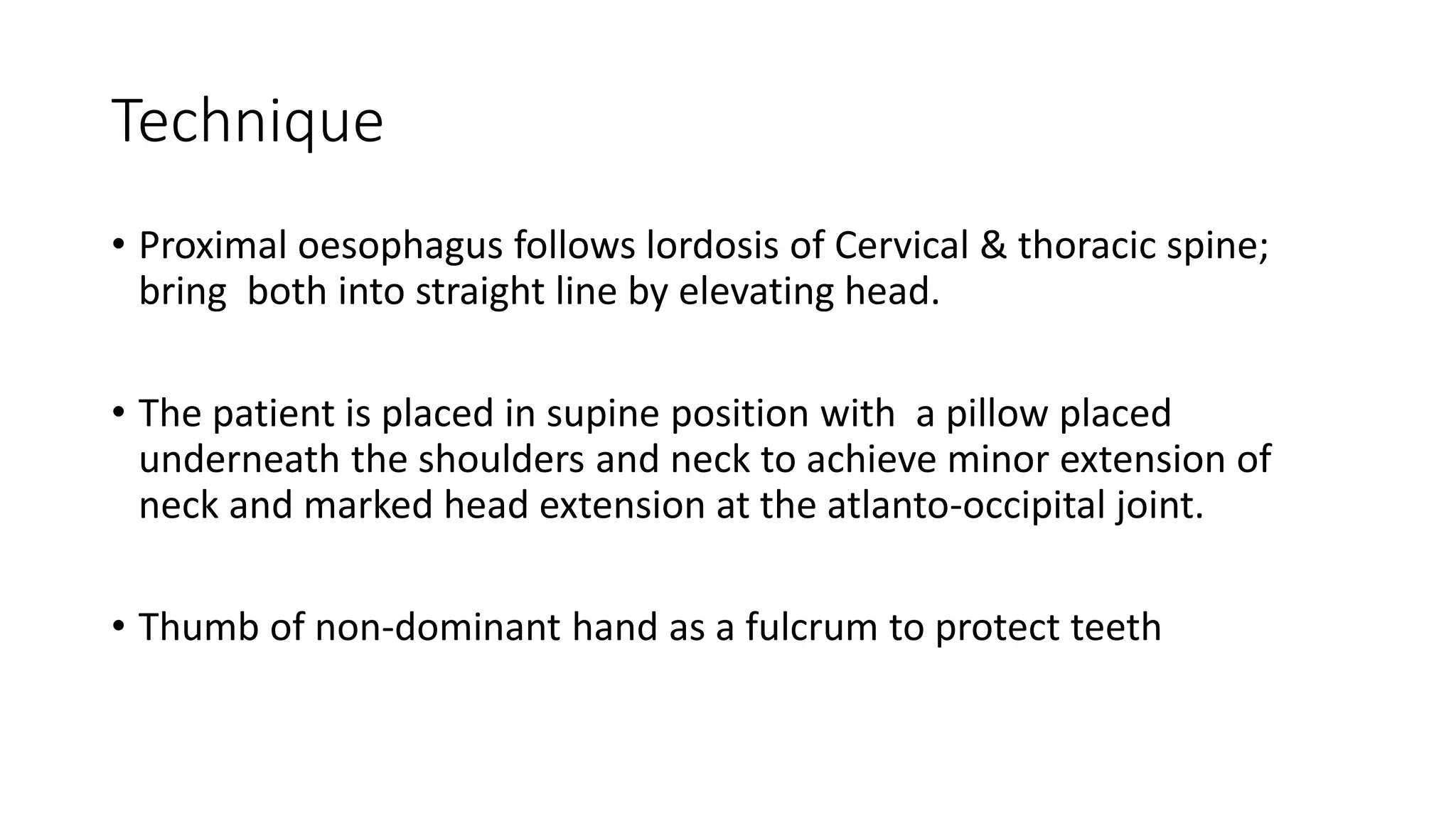 Oesophagoscopy | PPTX