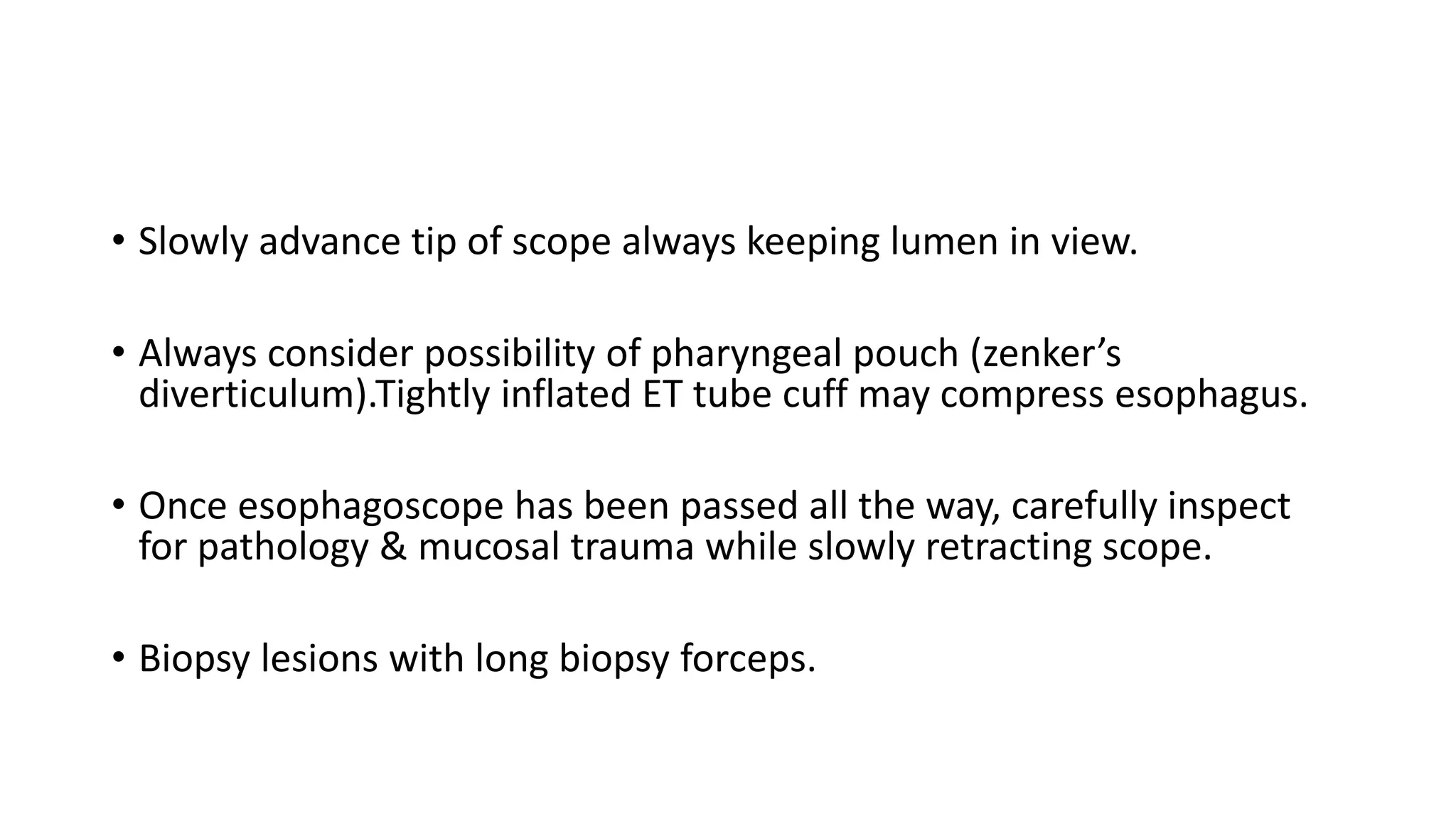 Oesophagoscopy | PPTX