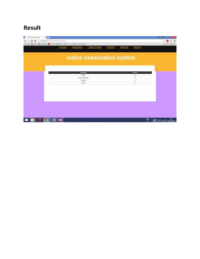 Online Examination System Report | DOCX | Standardized Testing ...