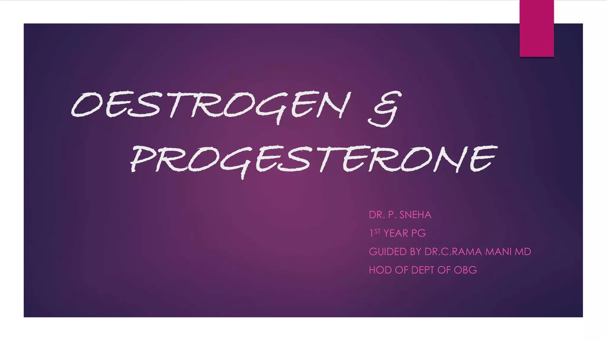 Oestrogen | PPTX