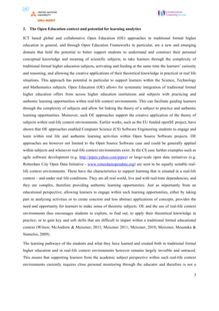 Open Education Ecosystems, learning analytics and supportive software ...