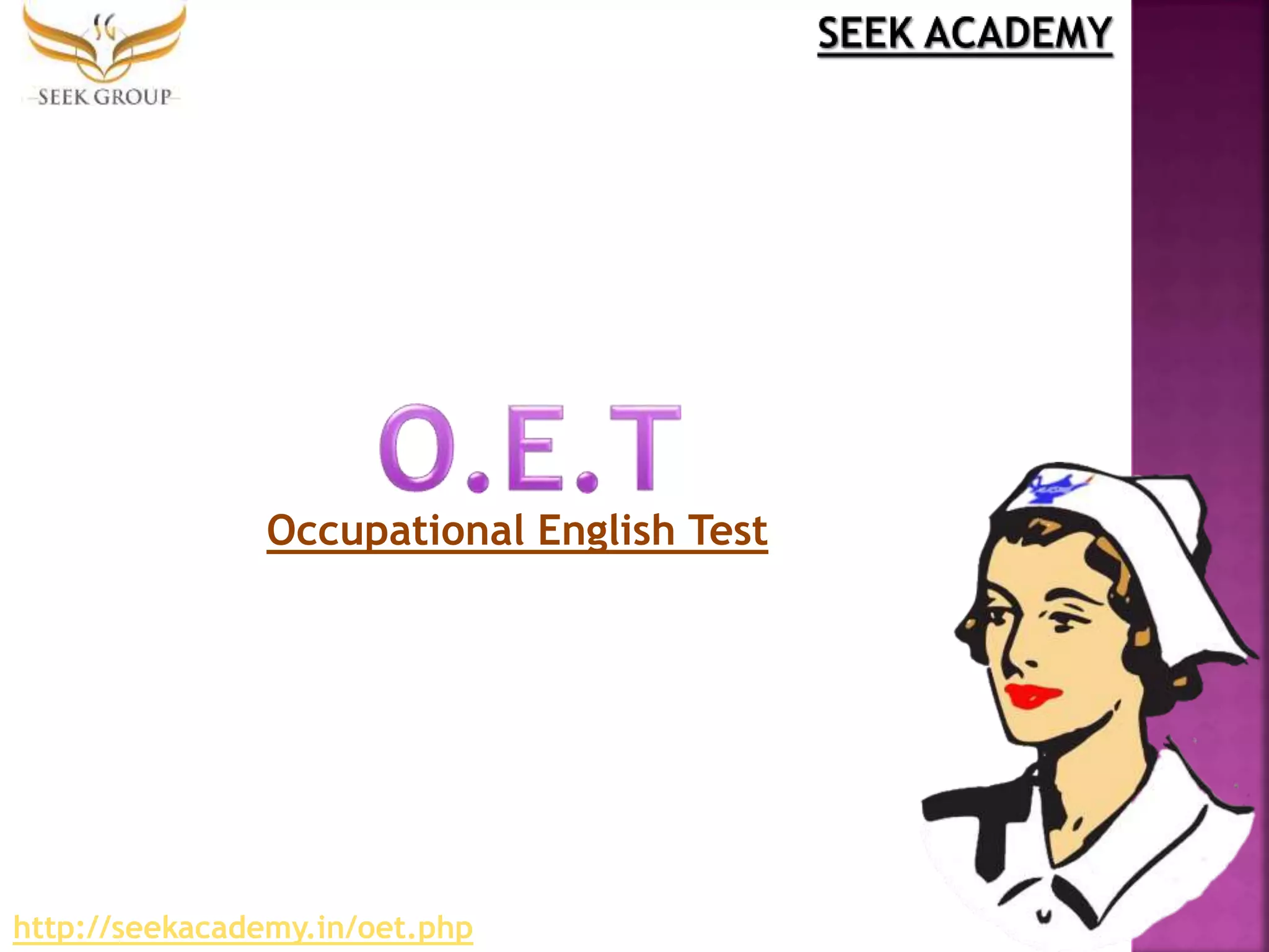 Occupational English Test | PPTX