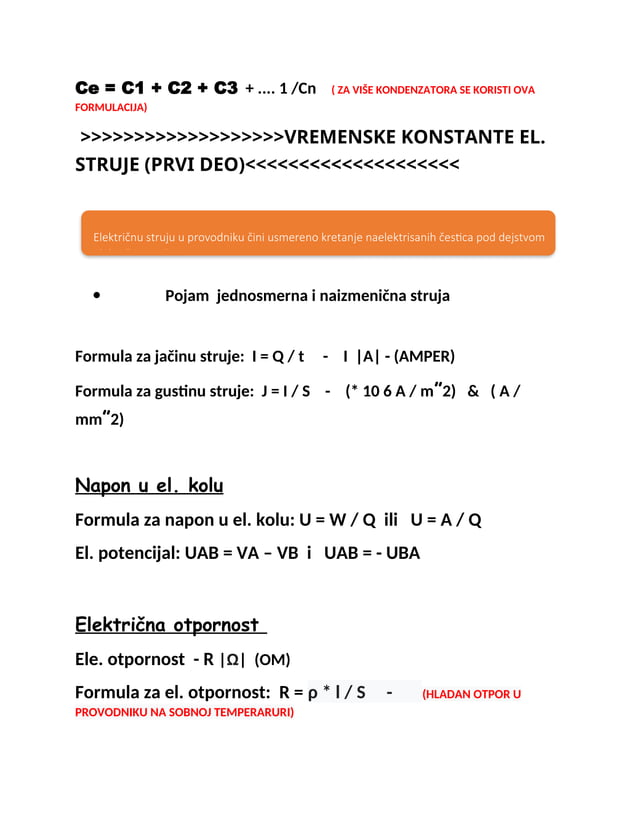 OET polugođe 1 skripta (prvi razred) ETŠ | DOCX