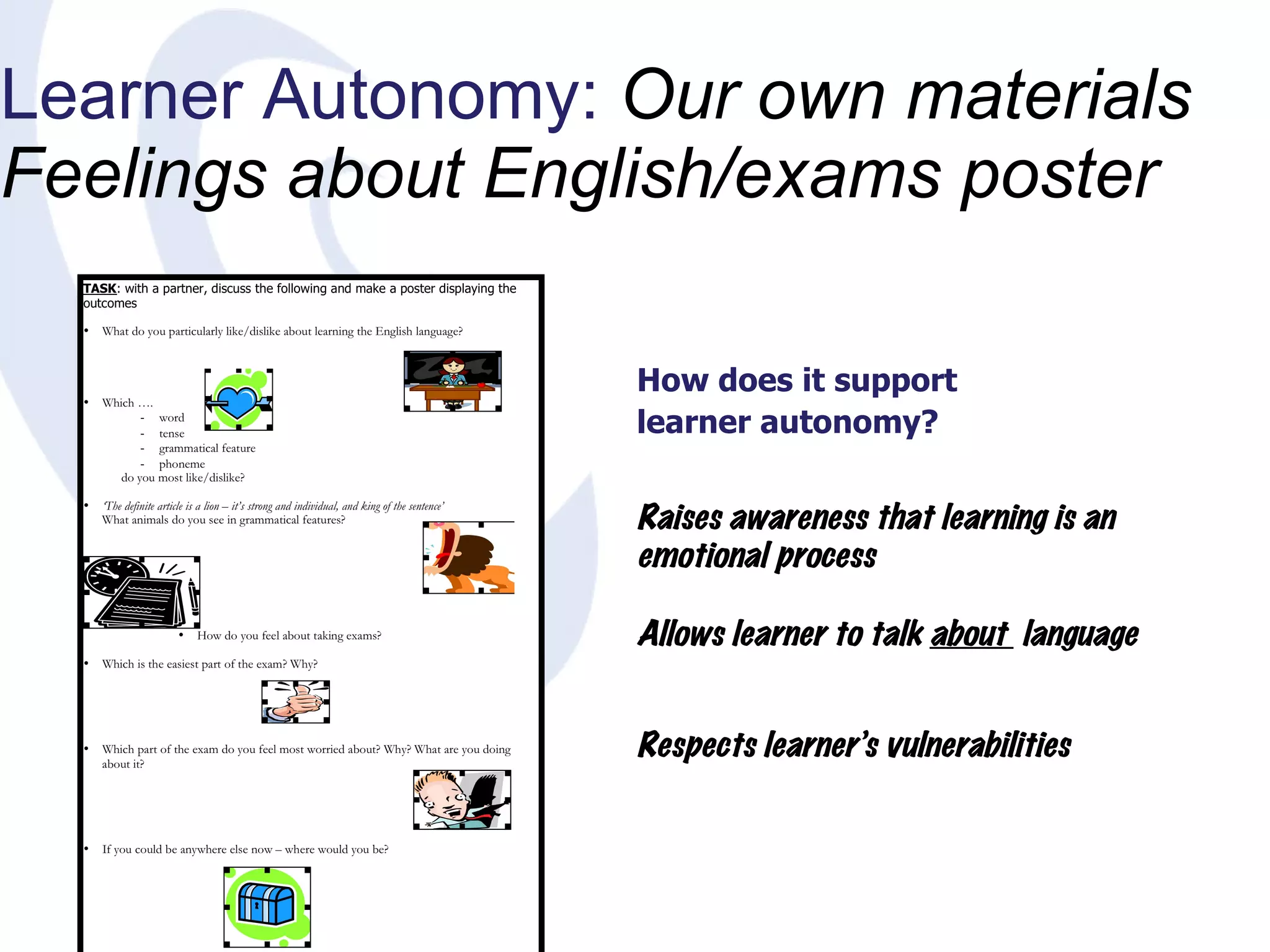OxfordEnglishTesting.com - Learner Autonomy in Exams Classes | PPT
