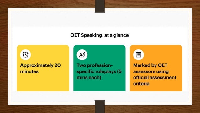 OET Workshop on Occupational English Test | PPT