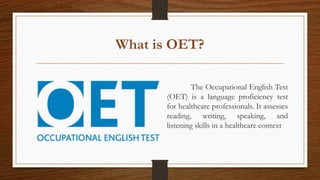 OET Workshop on Occupational English Test | PPTX