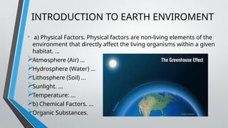 Earth Environment Global Warming and information.pptx