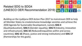 OEW2023_Implementation of the UNESCO OER Recommendation_The way forward ...