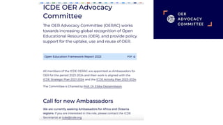 OEW2023_Implementation of the UNESCO OER Recommendation_The way forward ...
