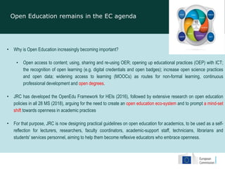 Practical Guidelines on Open Education for Academics: Modernising Higher Education via Open ...