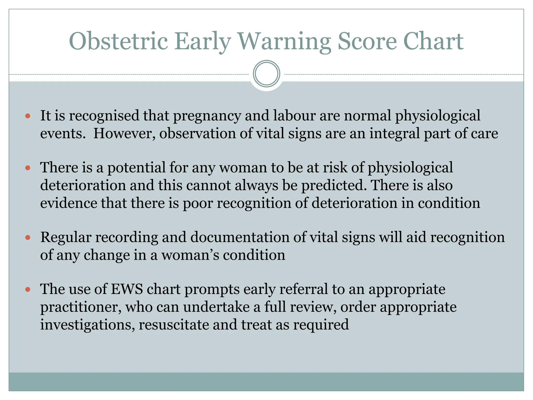 OEWS.maternity follow chart for labour ward | PPT