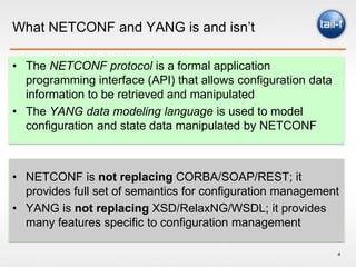 OpenFlow Switch Management using NETCONF and YANG | PPTX
