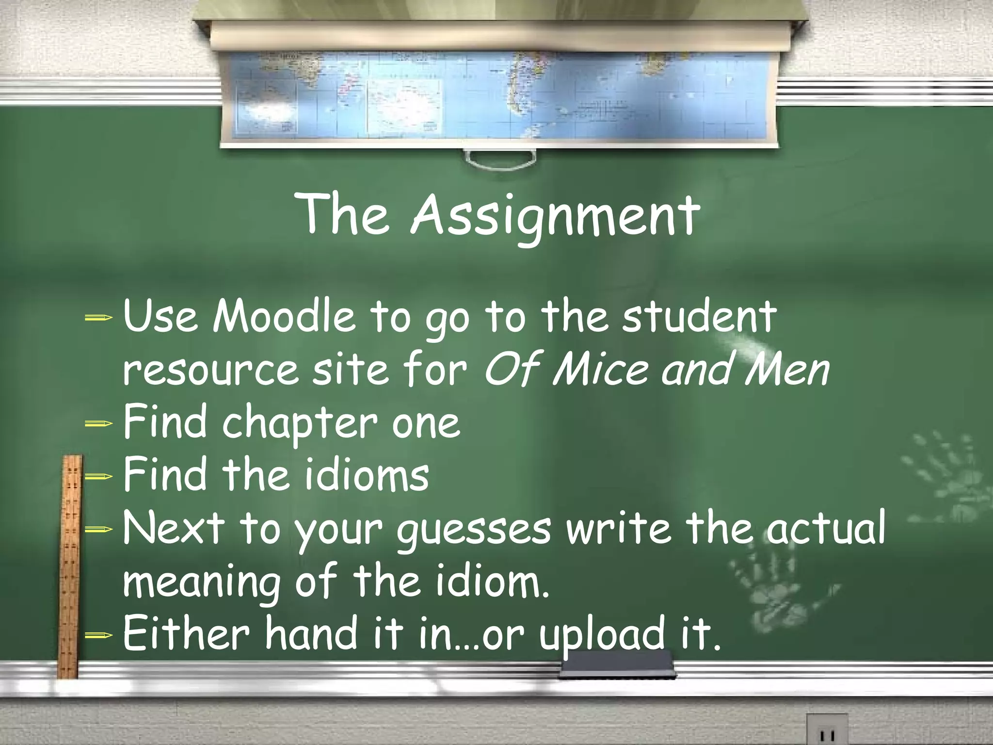 Of Mice And Men Chapt1 Idioms | PPT