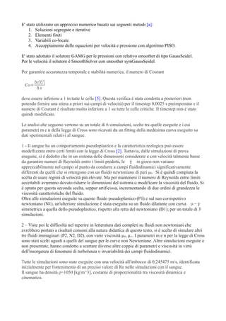 Simulazioni di fluidi non newtoniani in OpenFOAM | PDF