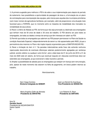 Manifesto PDI EMATER | PDF