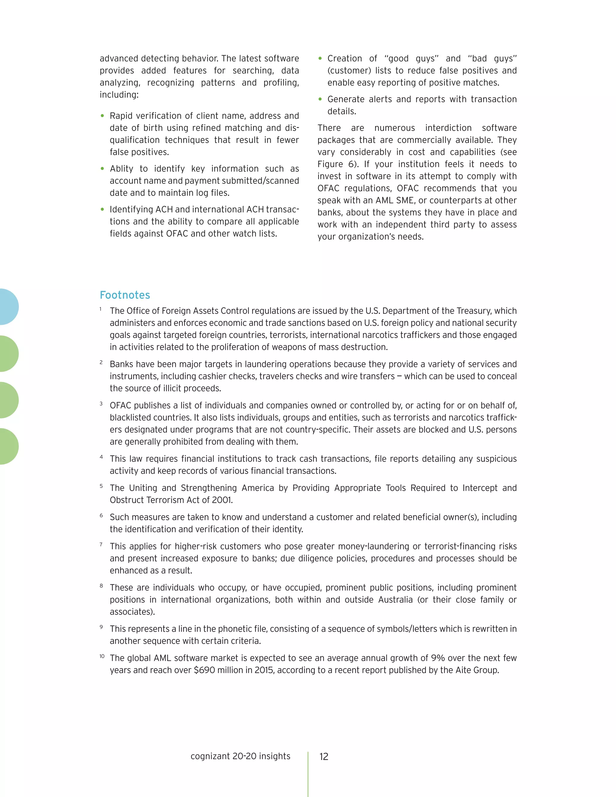 OFAC Name Matching and False-Positive Reduction Techniques | PDF