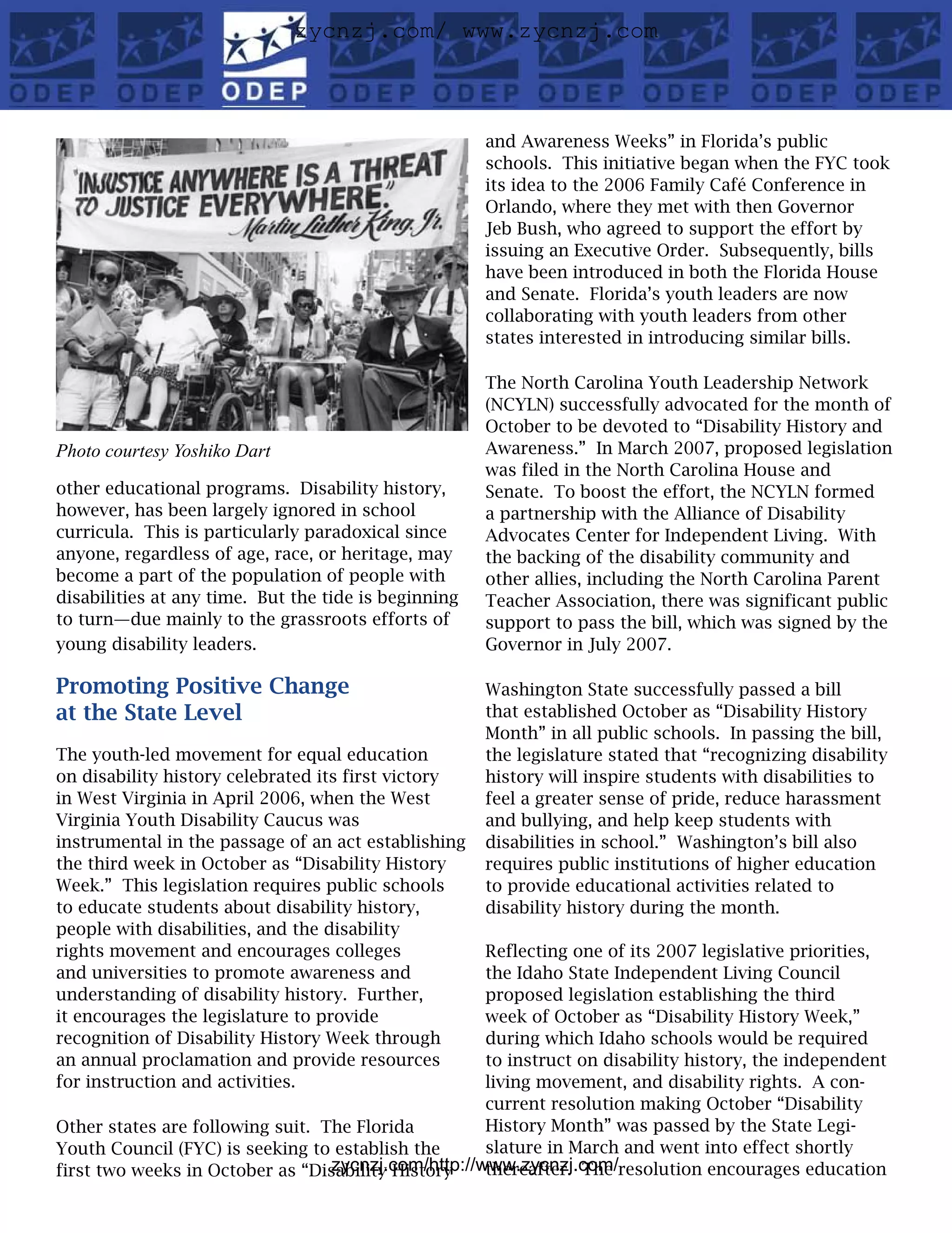 Of america's heritage disability history an important part | PDF