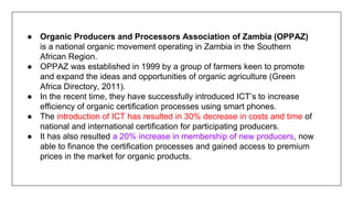Role and applications of ICT in Organic Farming | PPTX