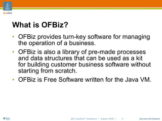 Apache OFBiz: Real-World Open Source Java Platform ERP | PPT