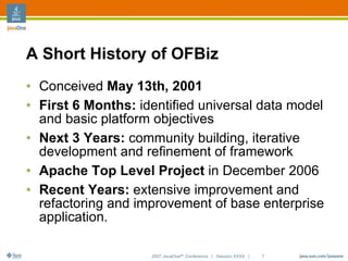 Apache OFBiz: Real-World Open Source Java Platform ERP | PPT