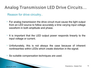 Drive circuitry for LEDs and LASER | PPT