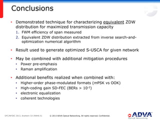 OFC/NFOEC: Measurement of Equivalent Zero-Dispersion Wavelength ...