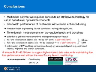 Bandwidth Enhancement in Multimode Polymer Waveguides Using Waveguide Layout for Optical Printed ...
